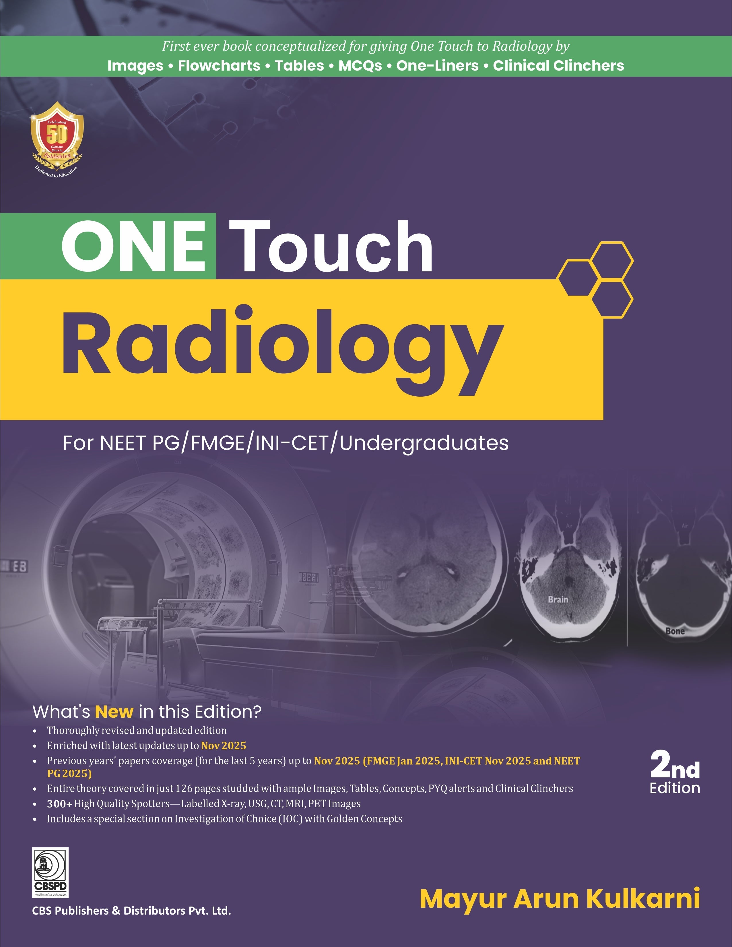 ONE TOUCH RADIOLOGY FOR NEET PG FMGE INI CET UNDERGRADUATES - 2ND/2025 ...