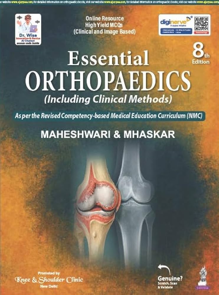 Essential Orthopaedics 8TH/2026 - MAHESHWARI, MHASKAR – Naresh Books